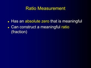 Measurement levels | PPTX