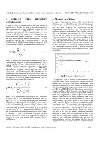 Measurement model of software quality in user’s | PDF