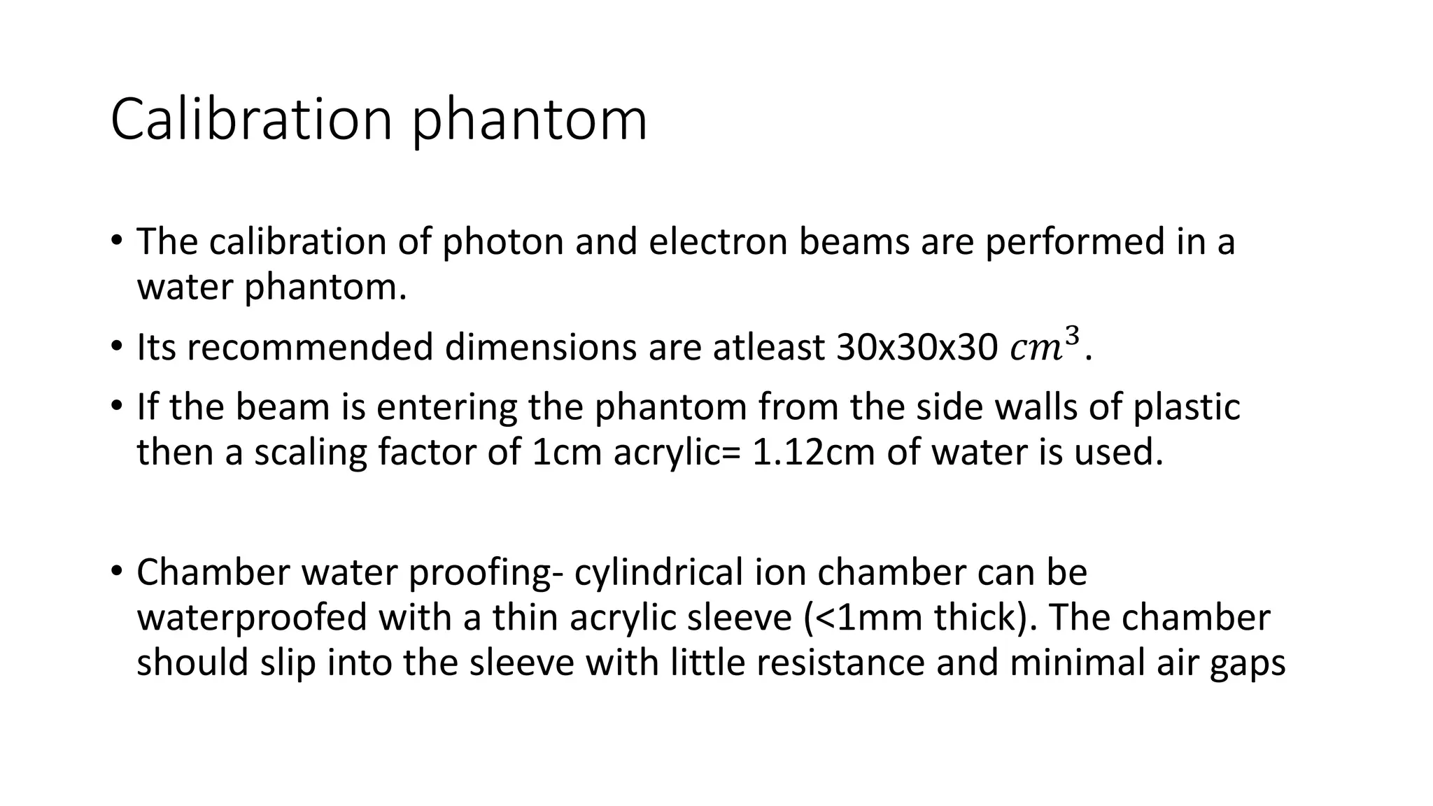 Measurement of absorbed dose | PPTX