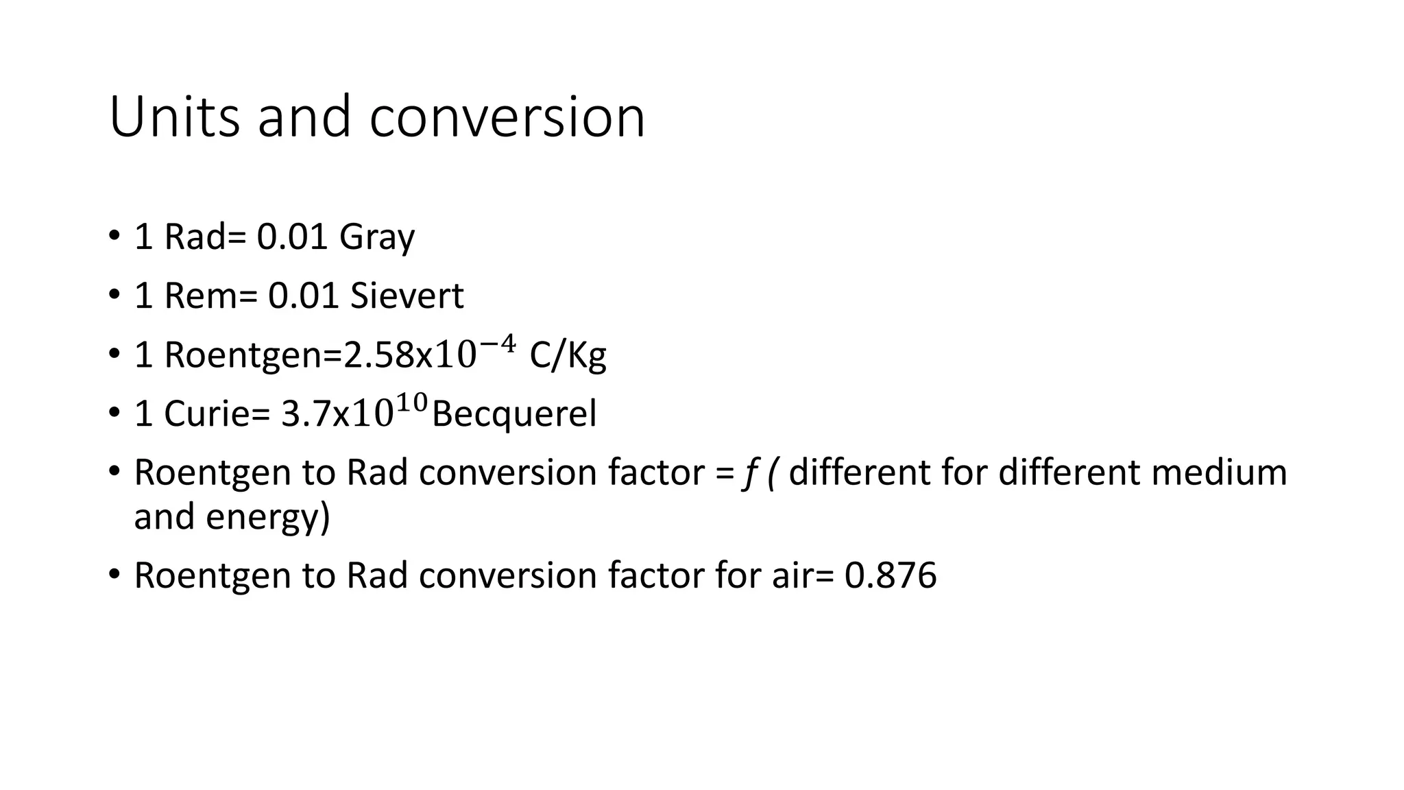 Measurement of absorbed dose | PPTX