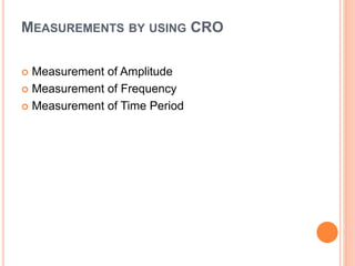 Measurement of amplitude, frequency,time period (using | PPTX