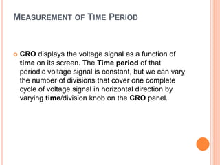 Measurement of amplitude, frequency,time period (using | PPTX