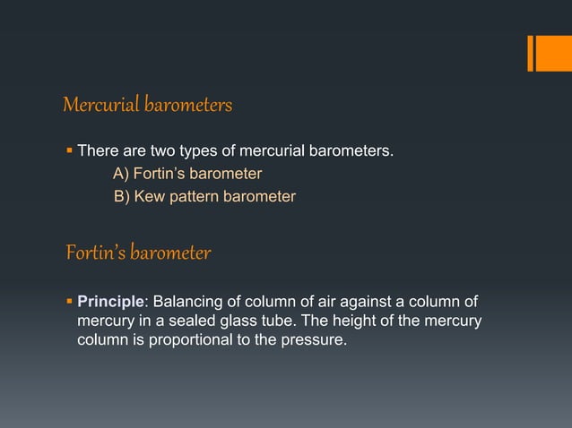 Measurement of atmospheric pressure.pptx | Weather | Science