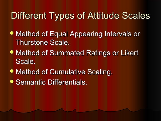 Measurement of attitude | PPT