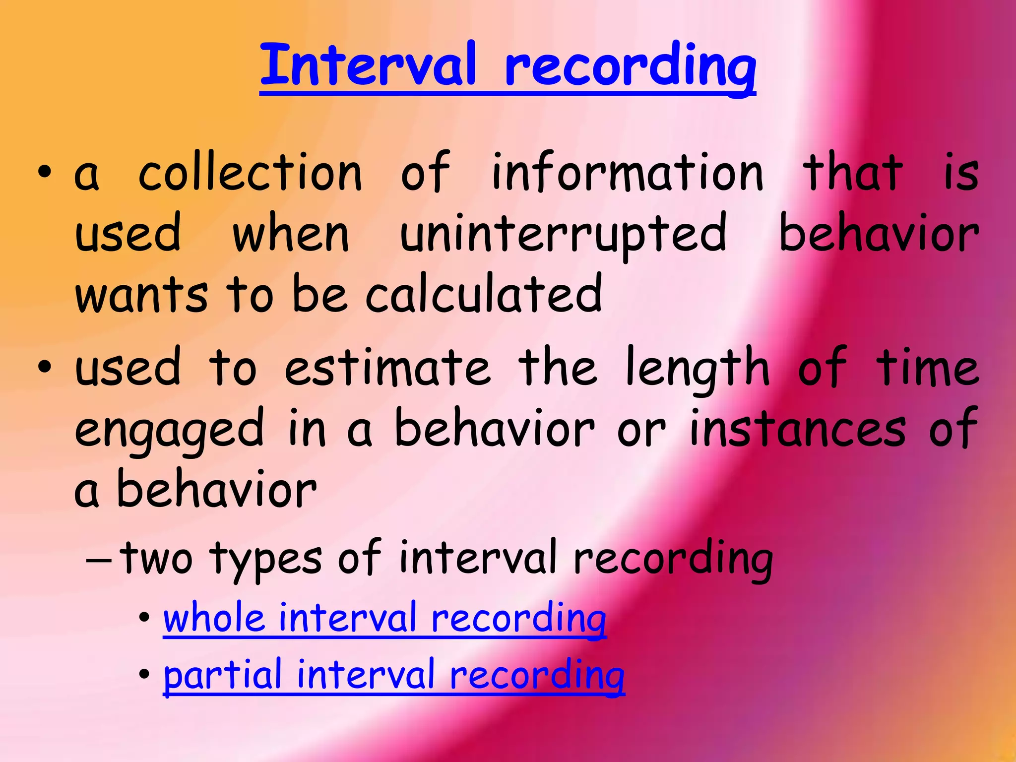 Measurement of behavior | PPTX