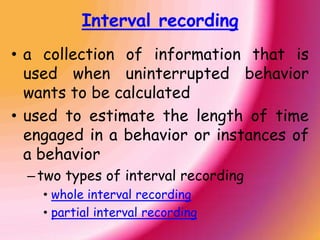 Measurement of behavior | PPTX