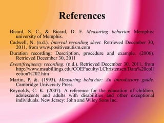 Measurement of behavior | PPTX