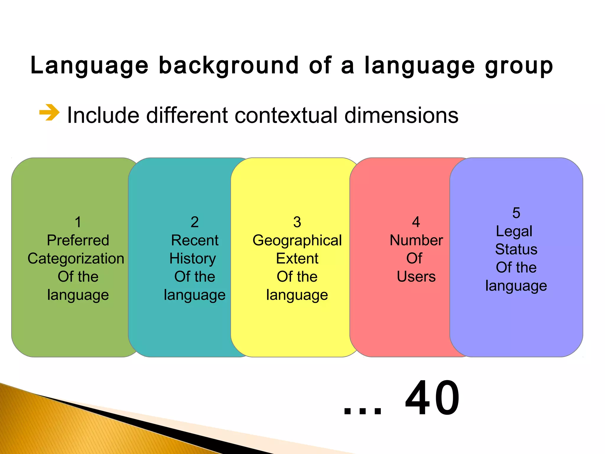 Measurement of bilingualism | PPT
