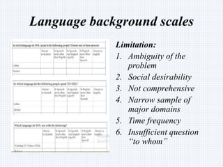Measurement of bilingualism | PPT