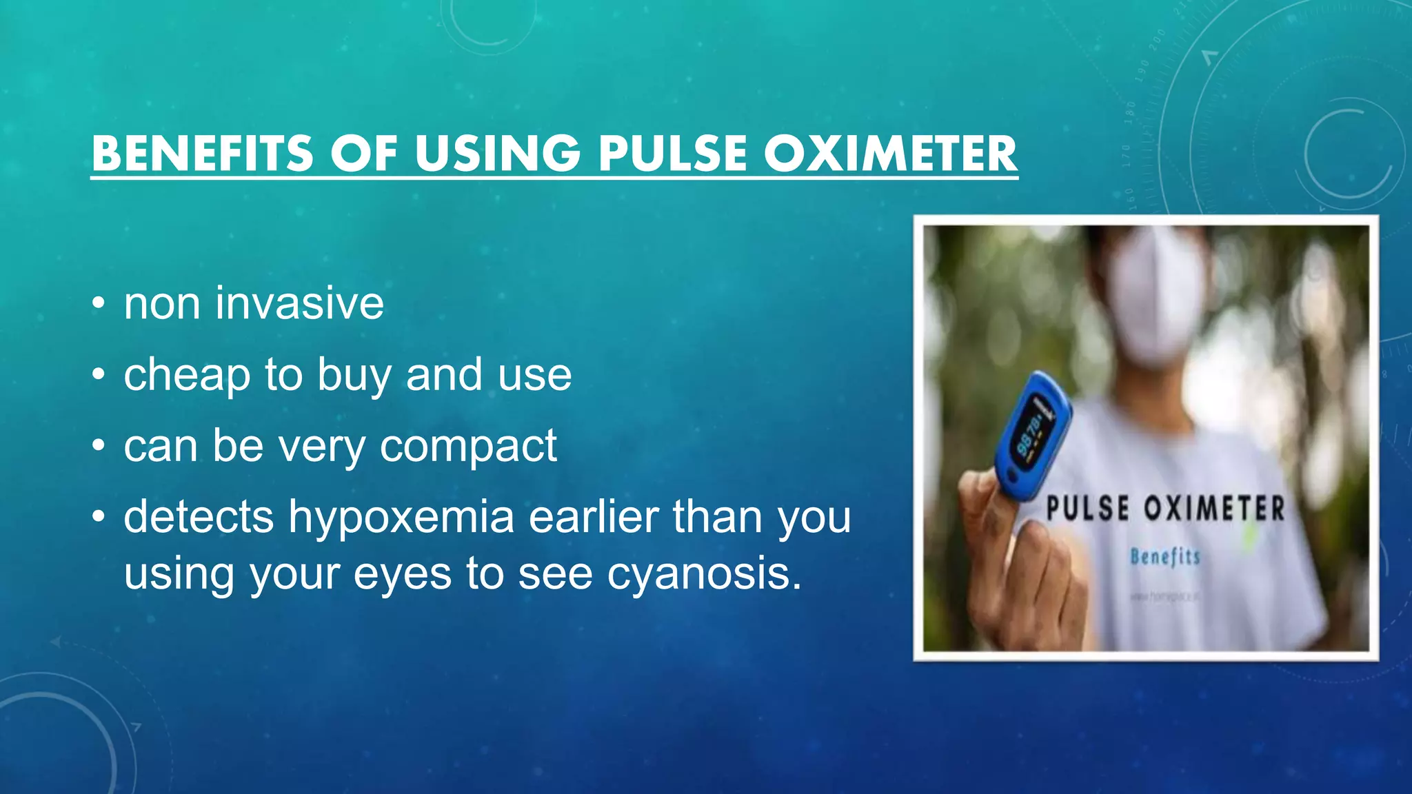 Measurement of Blood Oxygen Saturation with a Pulse Oximeter | PPT