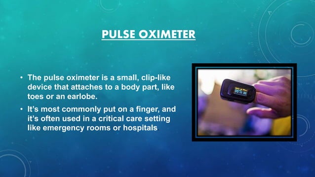 Measurement of Blood Oxygen Saturation with a Pulse Oximeter | PPT