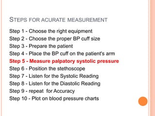 Measurement of blood pressure in children | PPTX