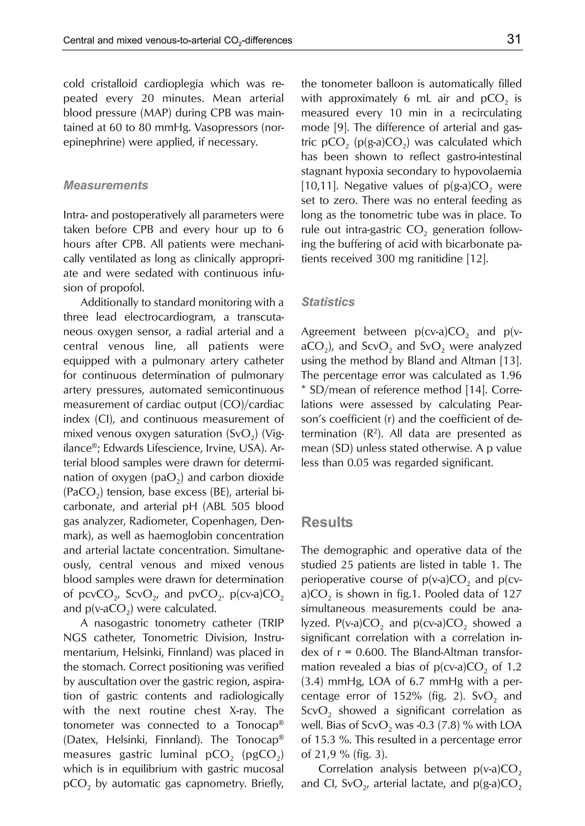 Measurement of central and mixed venous to-arterial | PDF