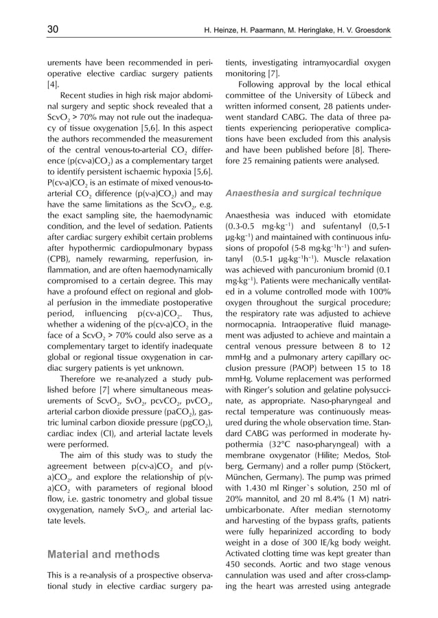 Measurement of central and mixed venous to-arterial | PDF