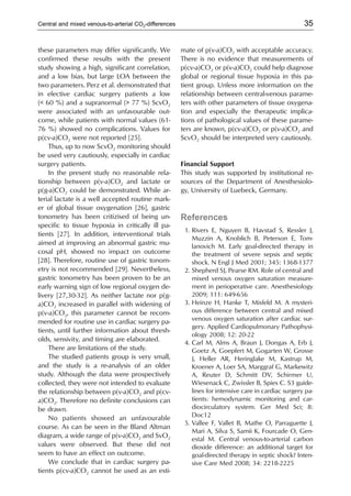 Measurement of central and mixed venous to-arterial | PDF