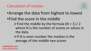 Measure of central tendency | PPT