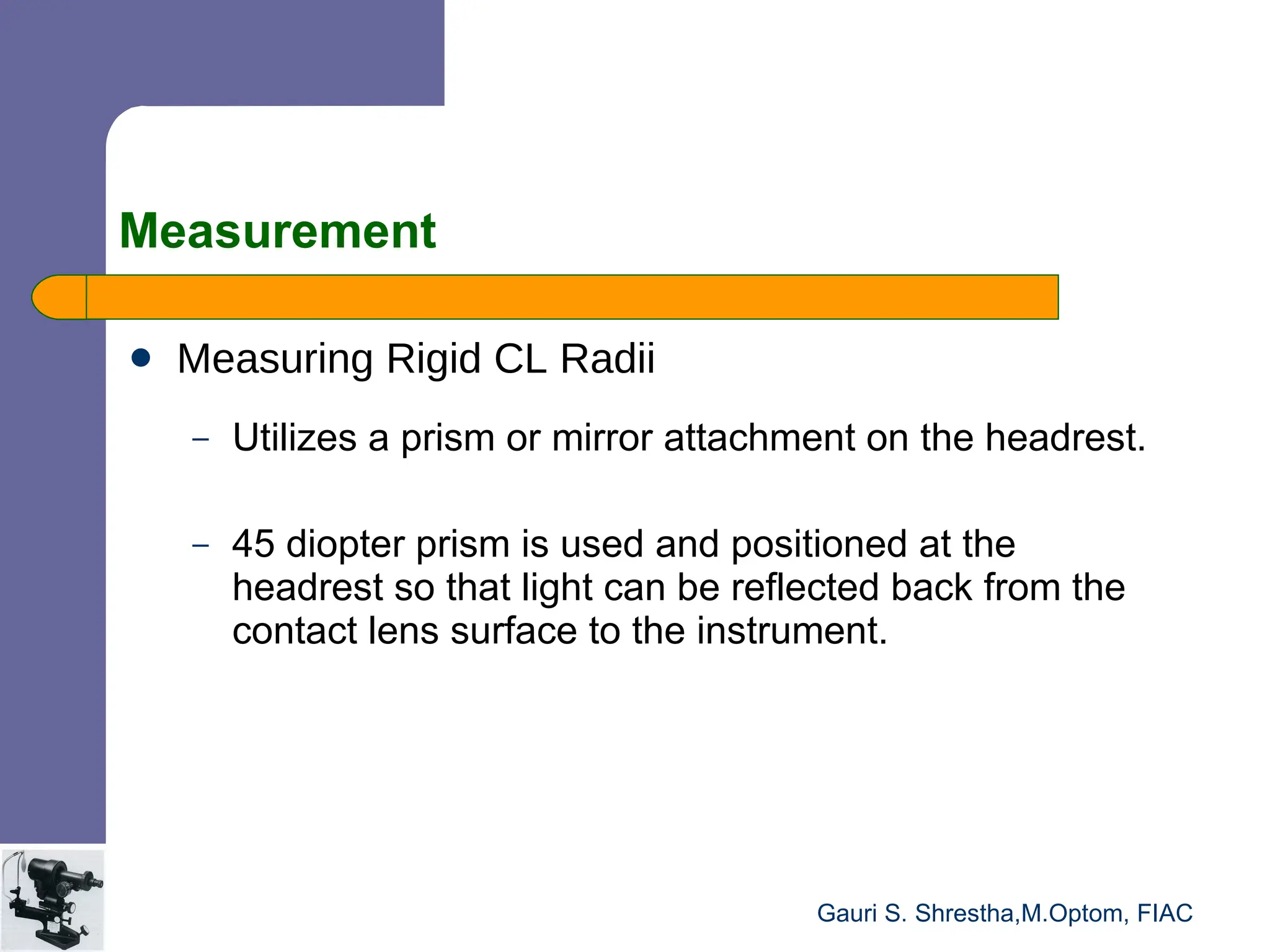 Measurement of corneal curvature | PPT
