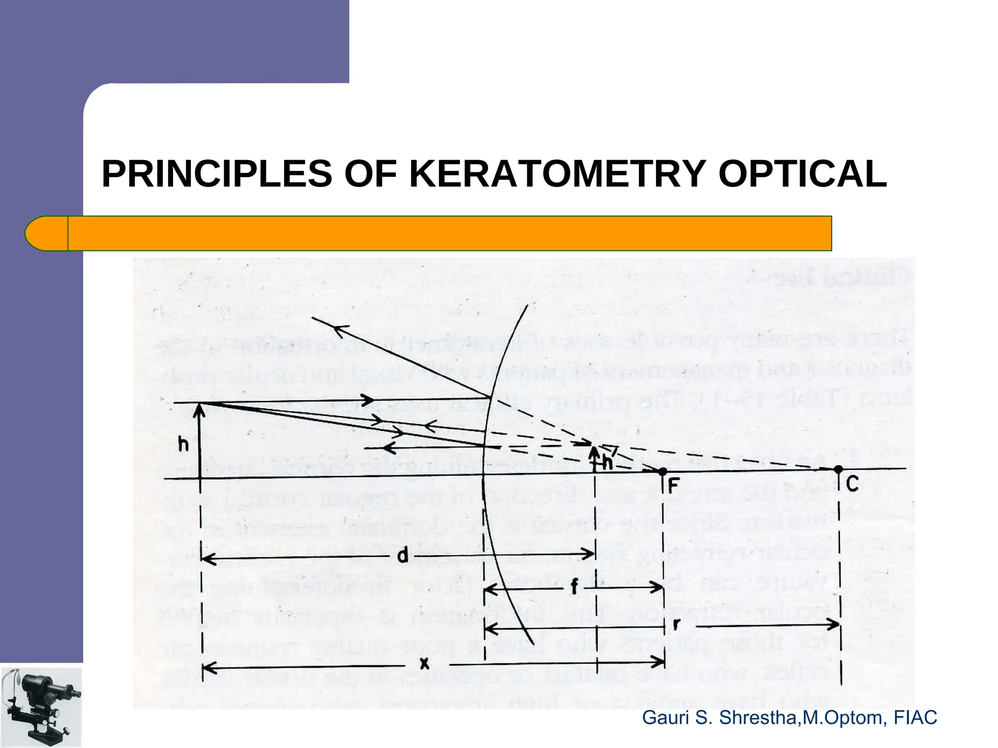 Measurement of corneal curvature | PPT