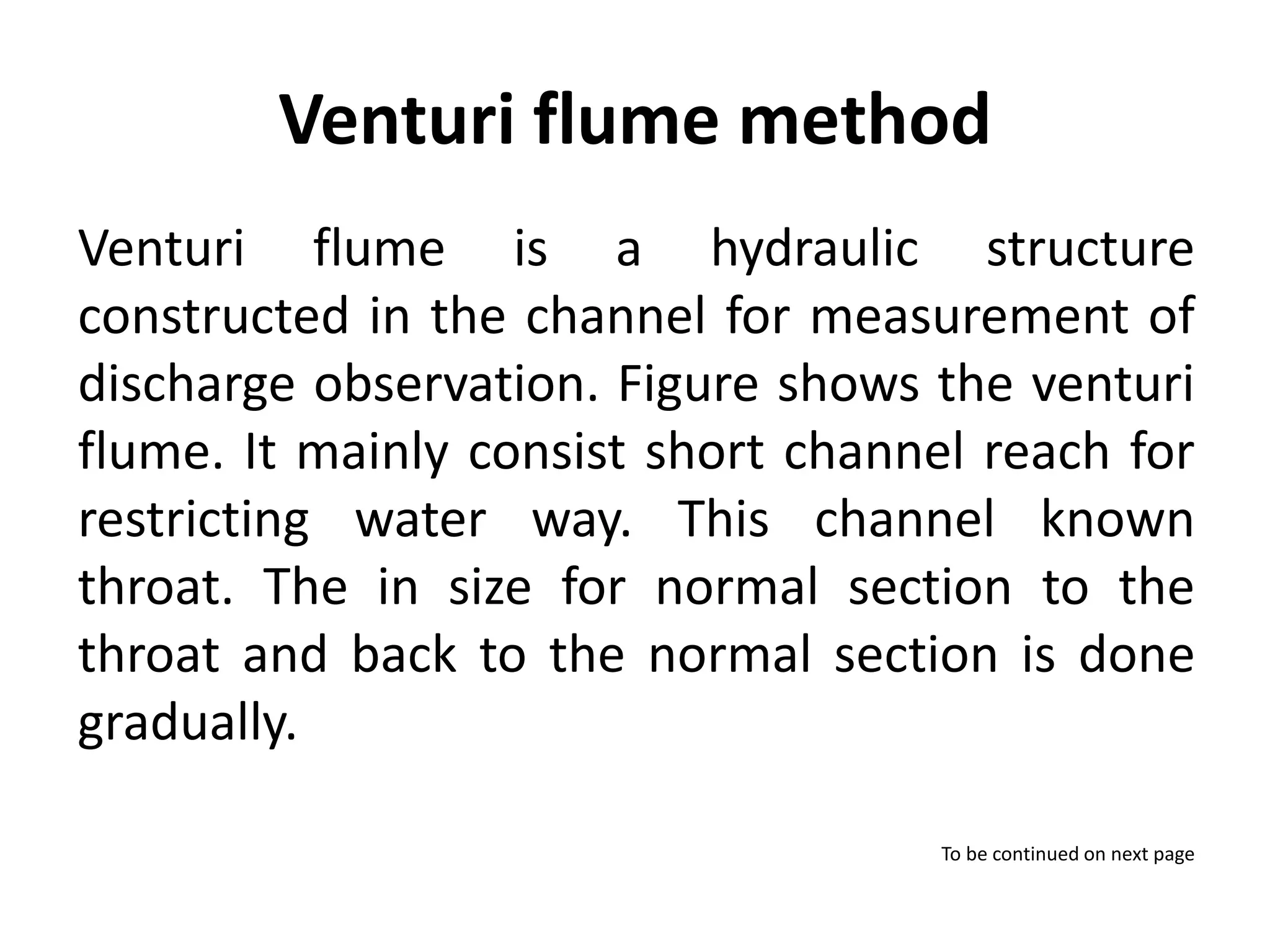 Measurement of discharge in channels & Design of lined canal | PPTX