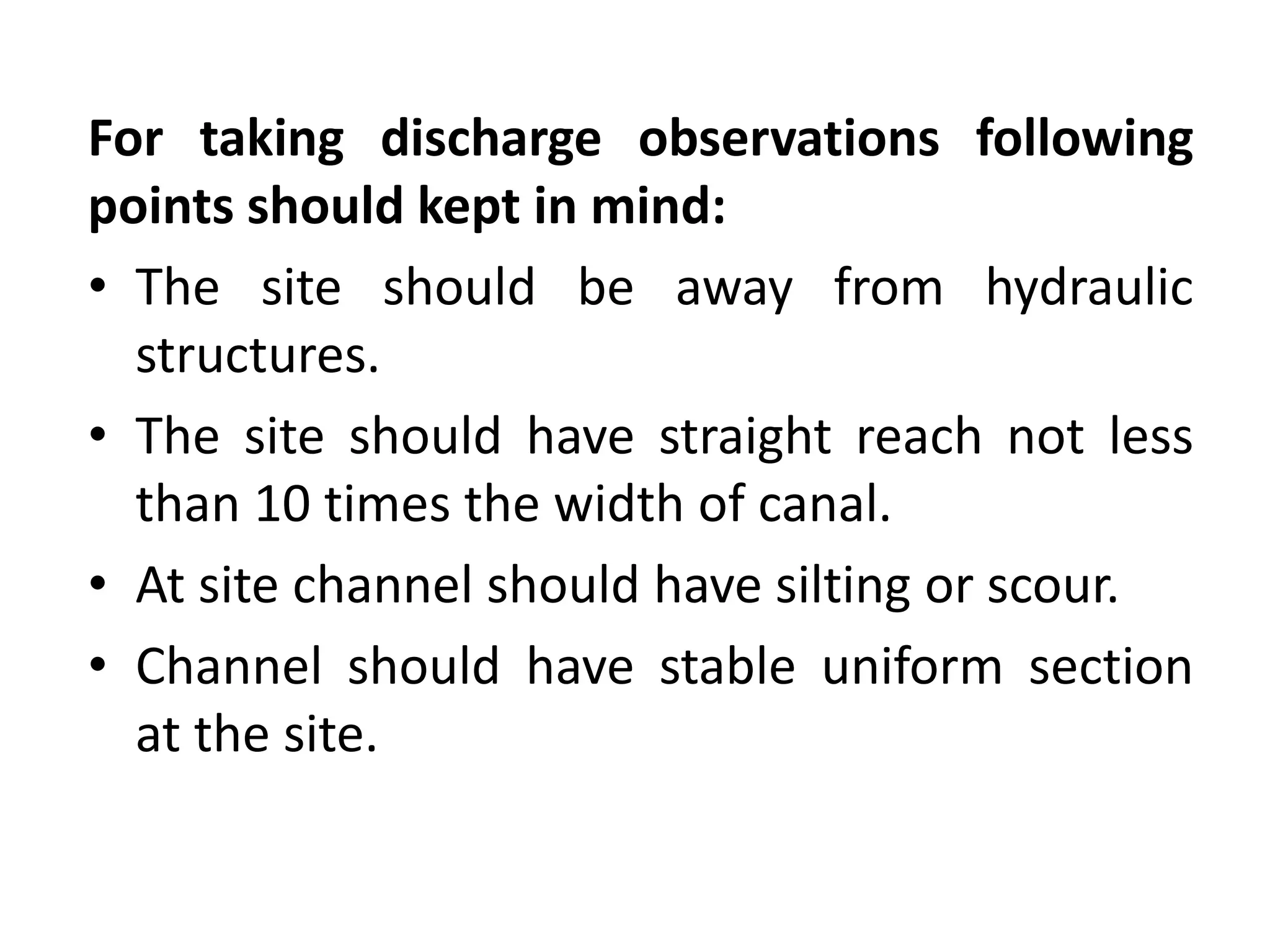 Measurement of discharge in channels & Design of lined canal | PPTX