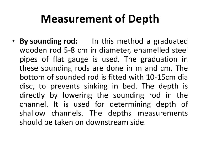 Measurement of discharge in channels & Design of lined canal | PPTX ...