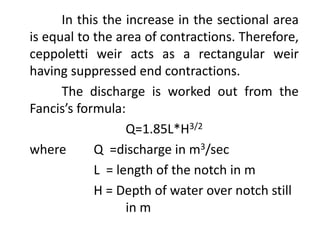 Measurement of discharge in channels & Design of lined canal | PPTX