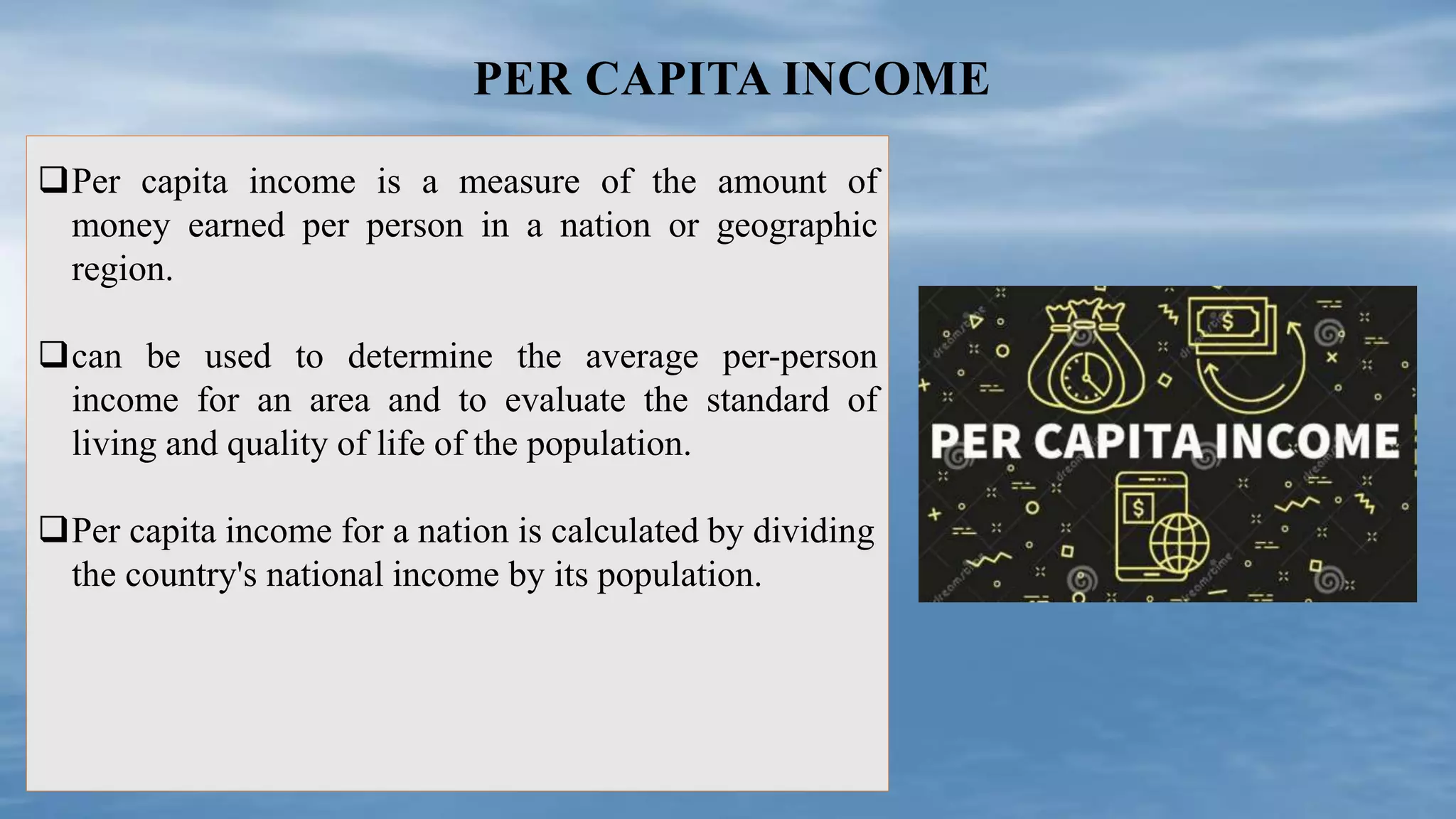 Measurement of economic development | PPTX
