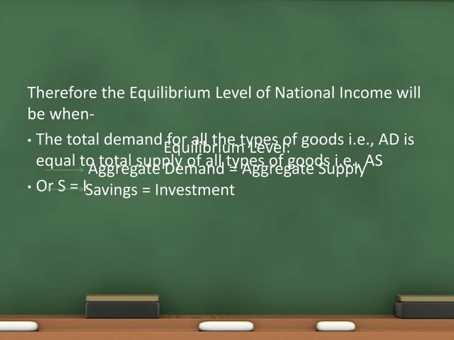 Measurement of equilibrium level of national income | PPTX | Stocks and ...