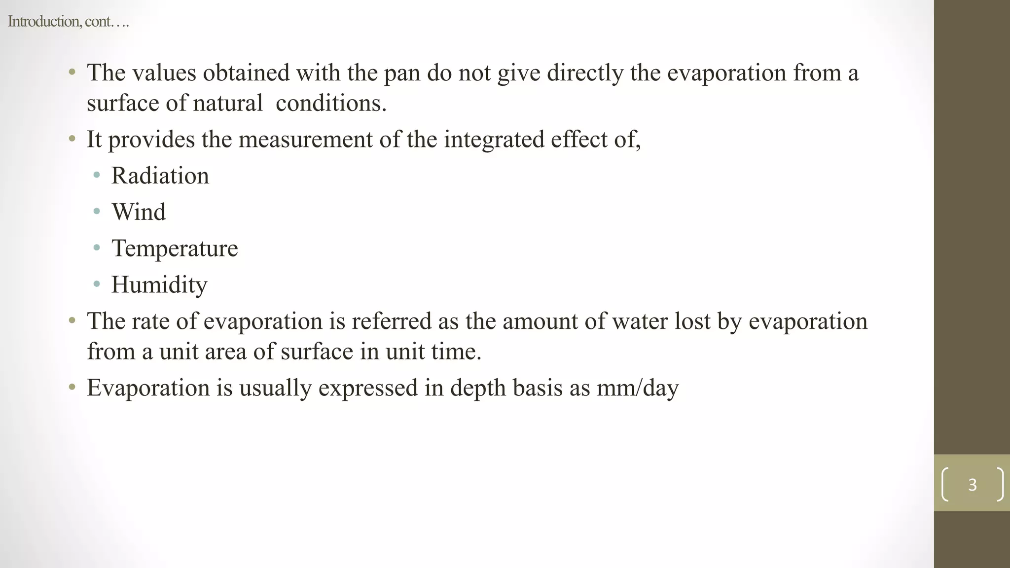 Measurement of evaporation | PPTX