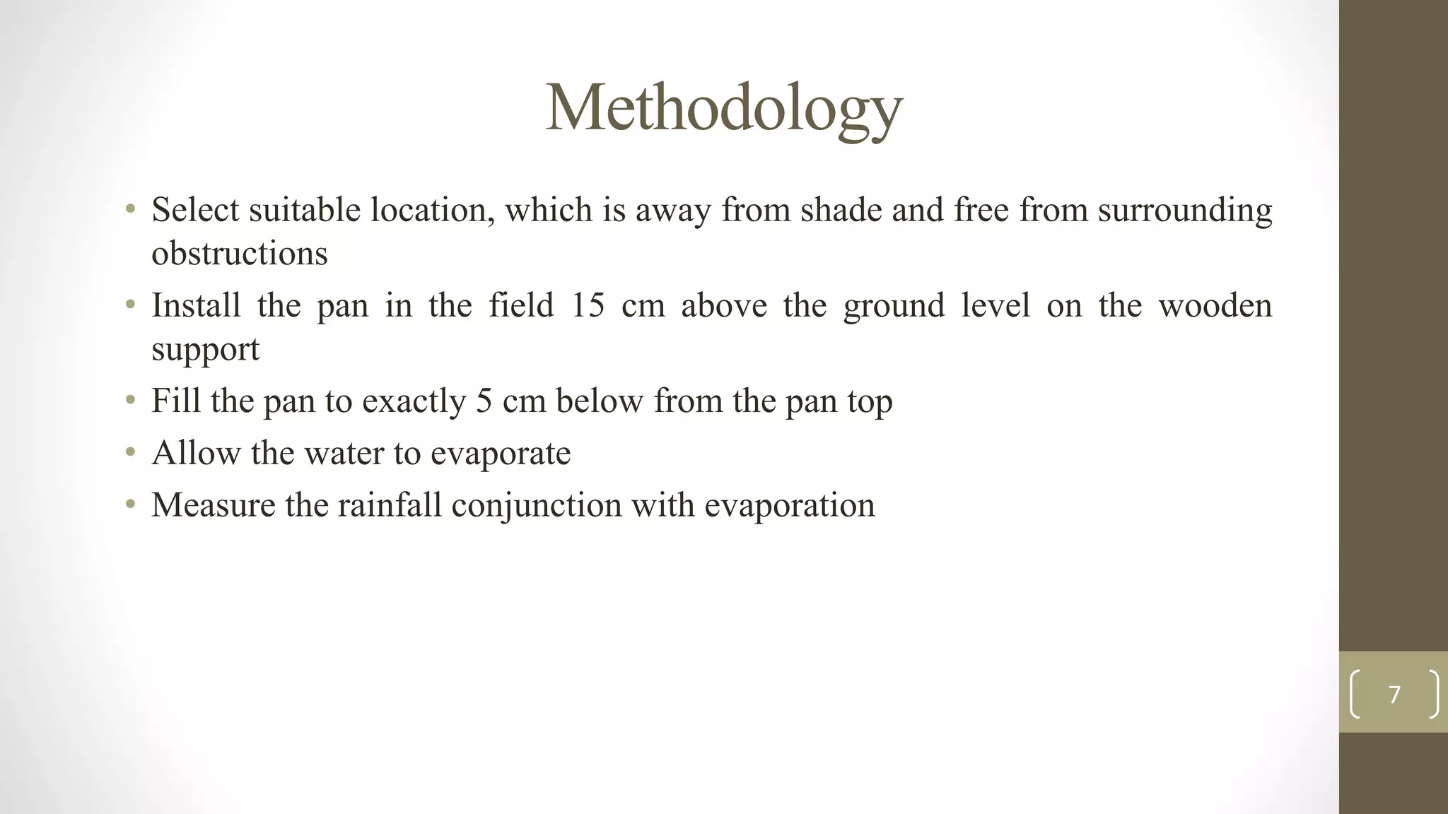 Measurement of evaporation | PPTX