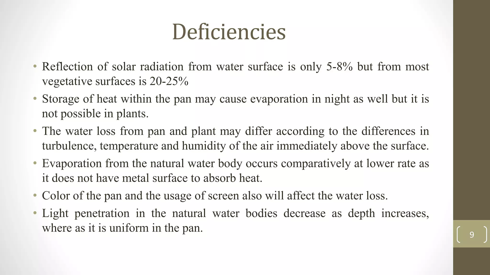 Measurement of evaporation | PPTX