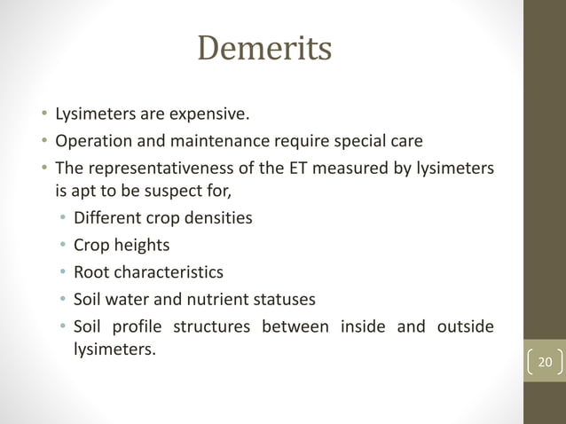 Measurement Of Evapotranspiration Pptx Agriculture Industries