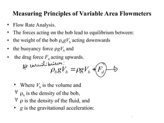 Mathematics of Flow Rate and flow measurement | PPT