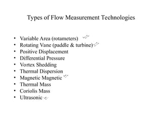 Measurement of flow in metrology & Measurement.ppt