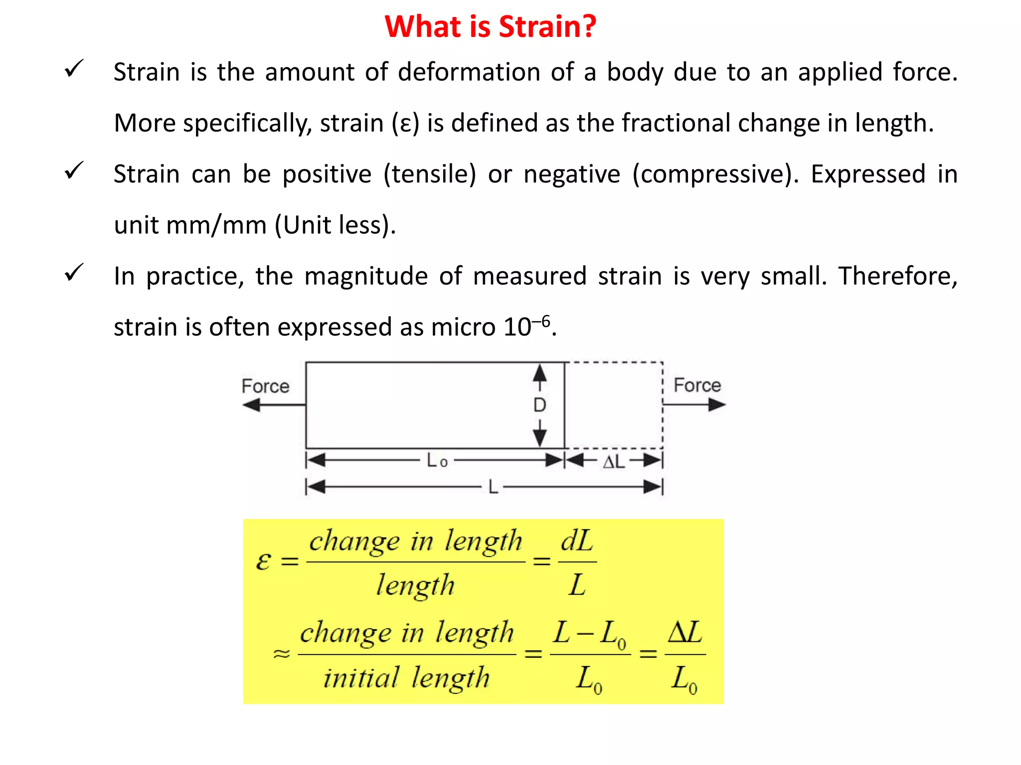 Measurement of force, torque and strain | PPTX