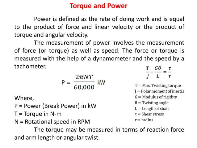 Measurement of force, torque and strain | PPTX