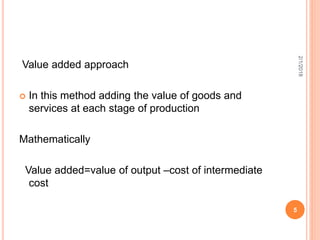 Measurement of GDP under product method | PPTX | Economy | Business and ...