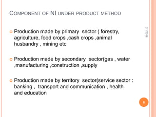 Measurement of GDP under product method | PPTX | Economy | Business and ...