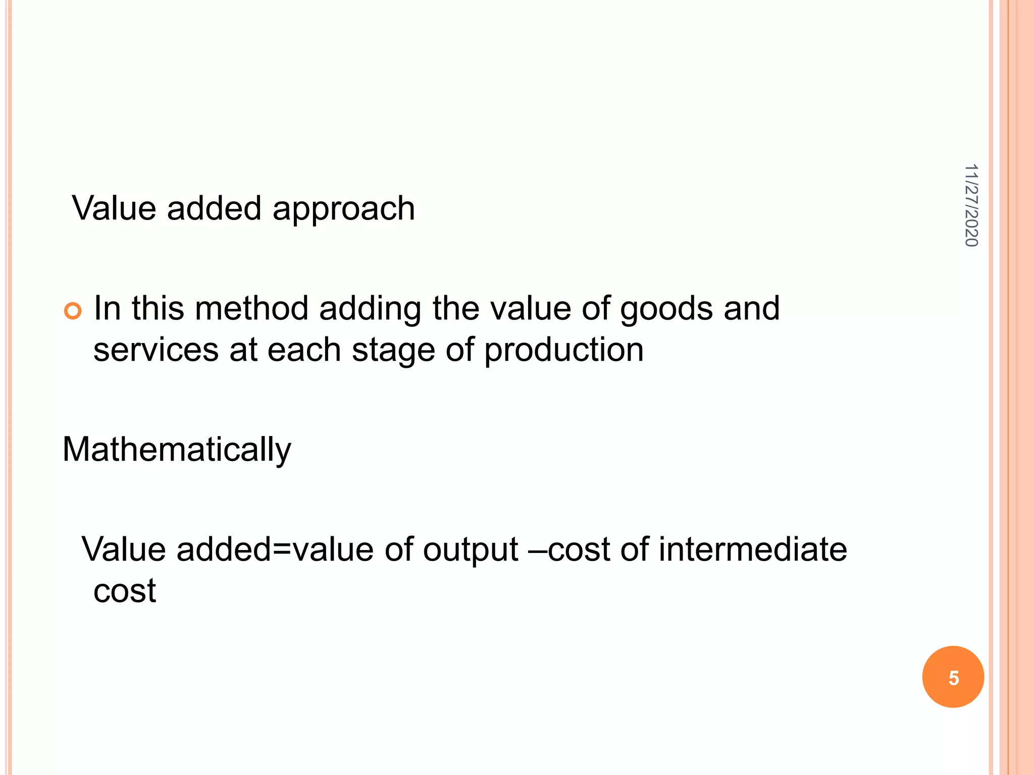 Measurement of gdp under product method | PPTX