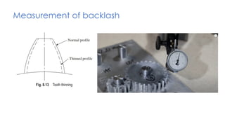 Manufacturing Metrology - Measurement of Gear Errors | PPTX