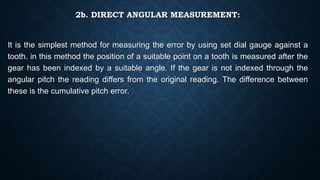 Measurement of gears | PPTX