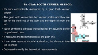 Measurement of gears | PPTX