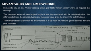 Measurement of gears | PPTX
