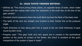 Measurement of gears | PPTX