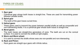 Measurement of gears | PPTX
