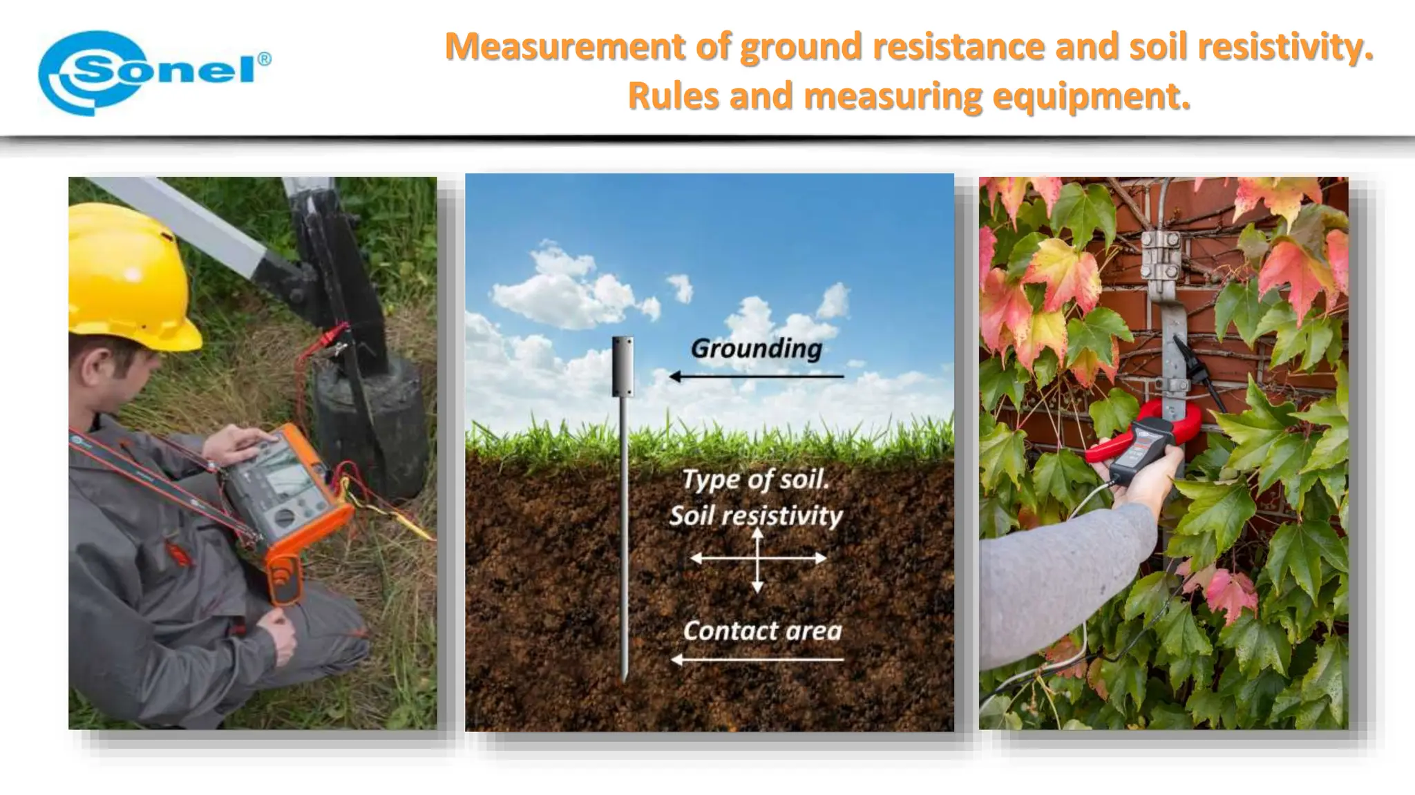 Measurement of Grounding resistance with Sonel devices | PPTX