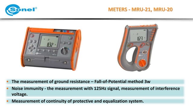 Measurement of Grounding resistance with Sonel devices | PPTX | Geology ...