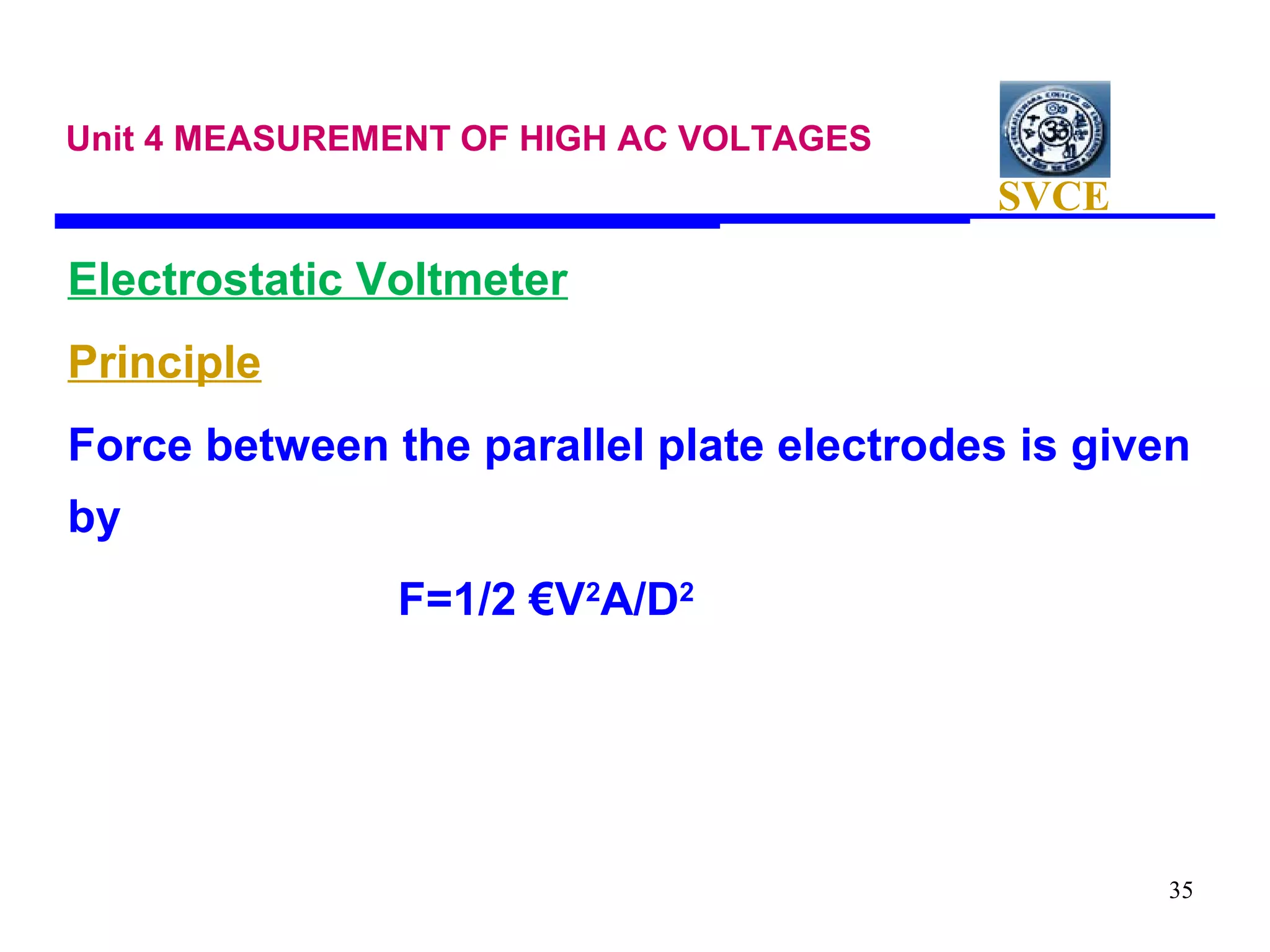 Measurement of high_voltage_and_high_currentunit_iv_full_version | PPT