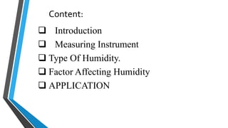 Humidity | PPTX