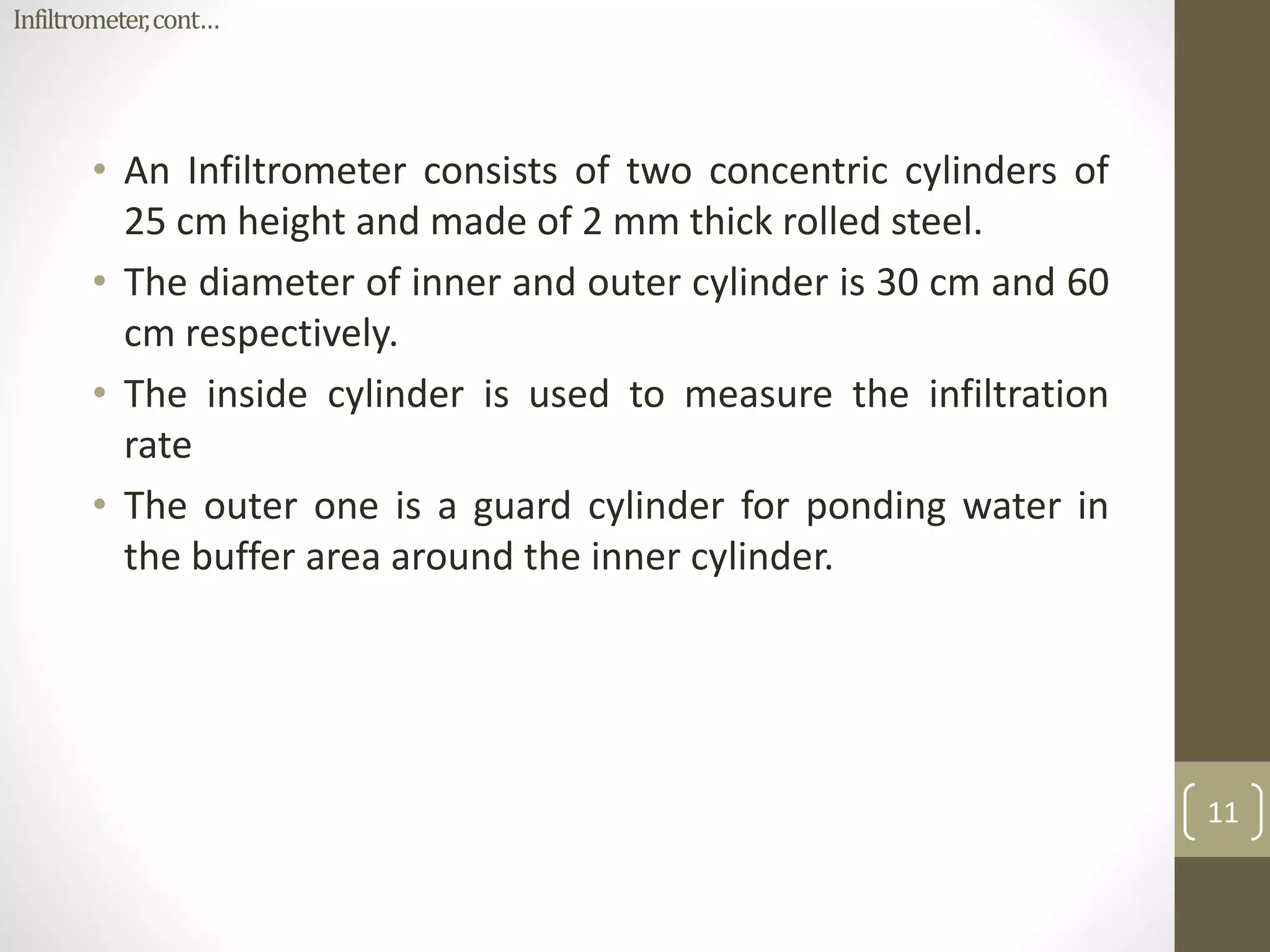 Measurement of infiltration | PPTX
